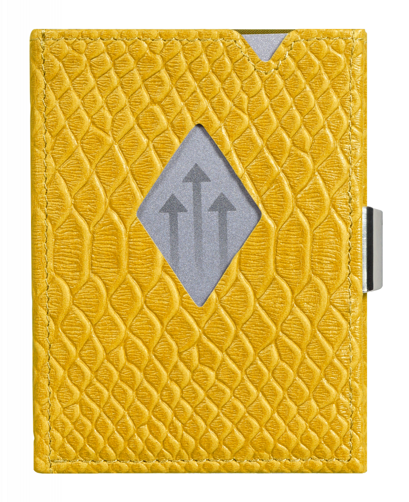 YELLO COBRA LEATHER WALLET (RFID BLOCK) - Exentri